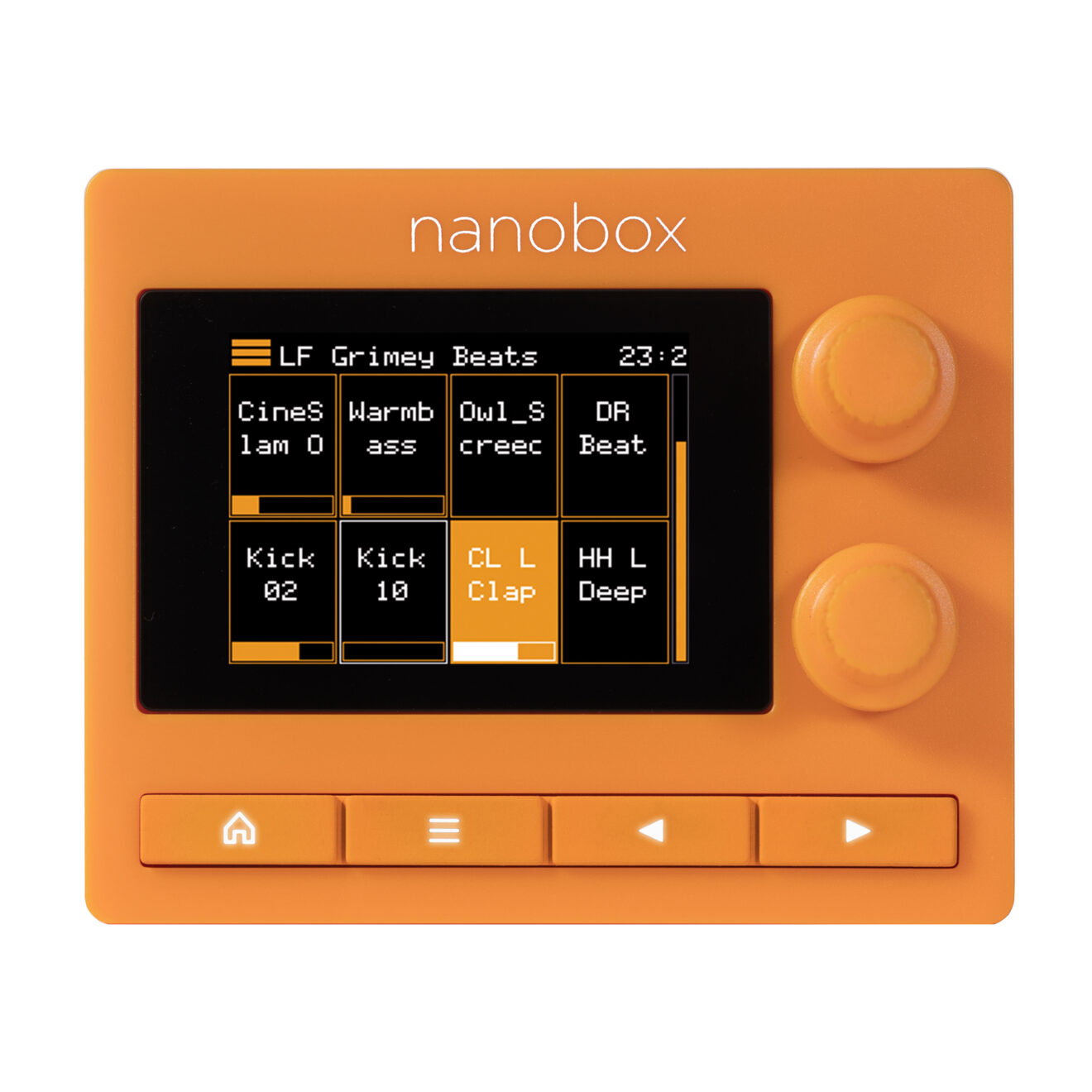 nanobox | tangerine - Compact Streaming Sampler - 1010music LLC